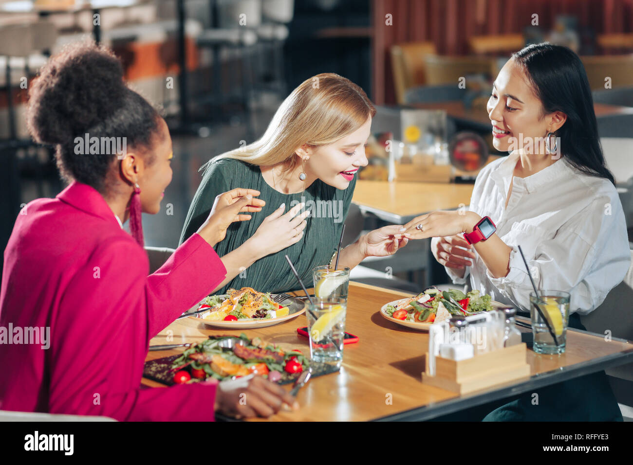 Female engagement team hi-res stock photography and images - Alamy