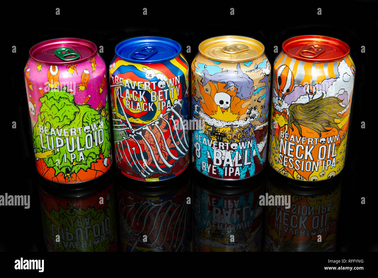 Black beer cans hi-res stock photography and images - Alamy