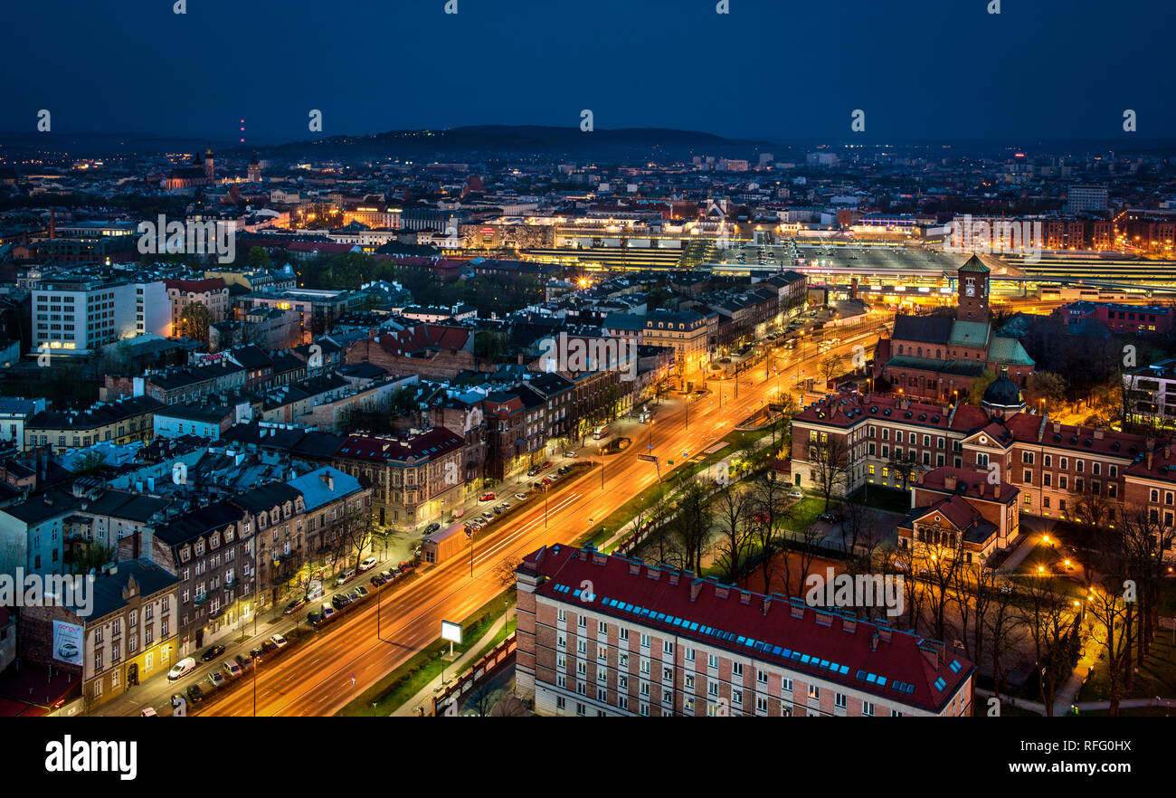 Night areal hi-res stock photography and images - Alamy