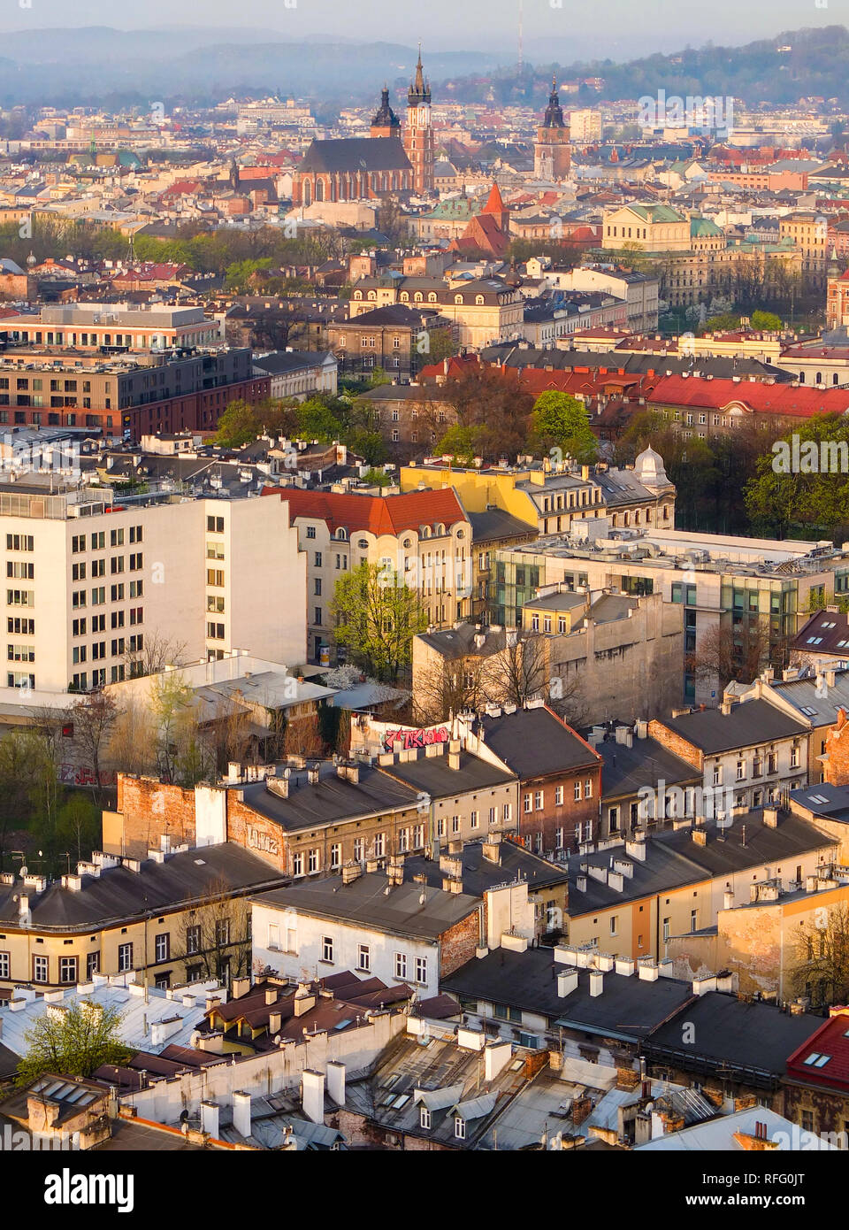 Krakow aerial hi-res stock photography and images - Alamy