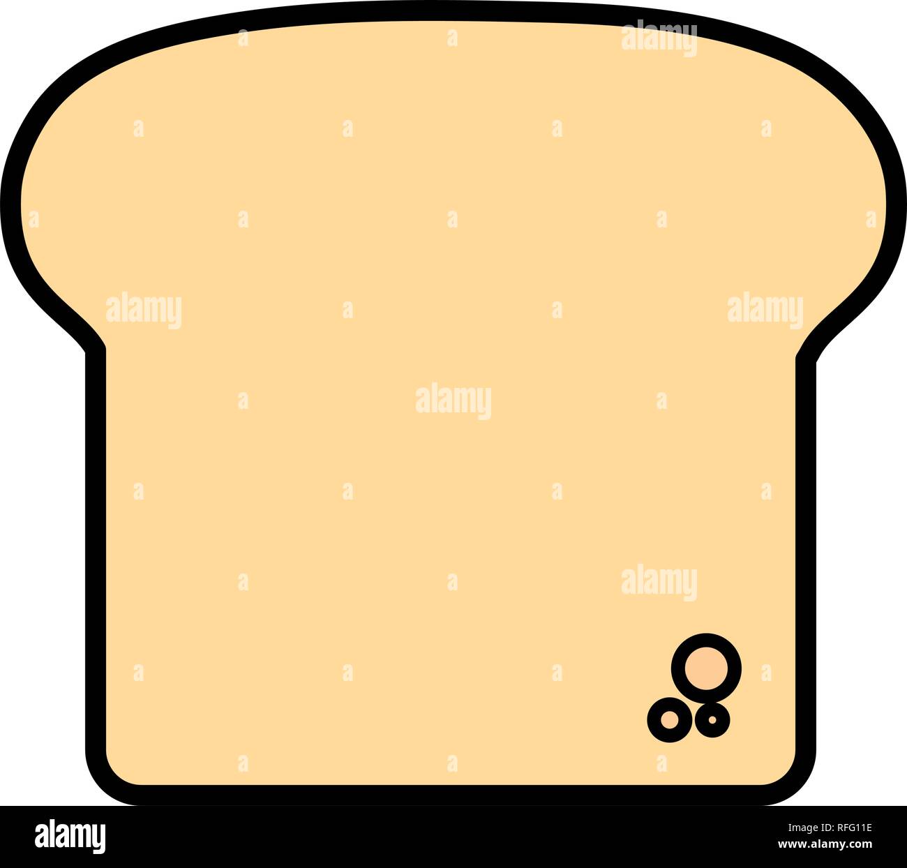 Bread Slice Icon Over White Background Vector Illustration Stock Vector Image And Art Alamy