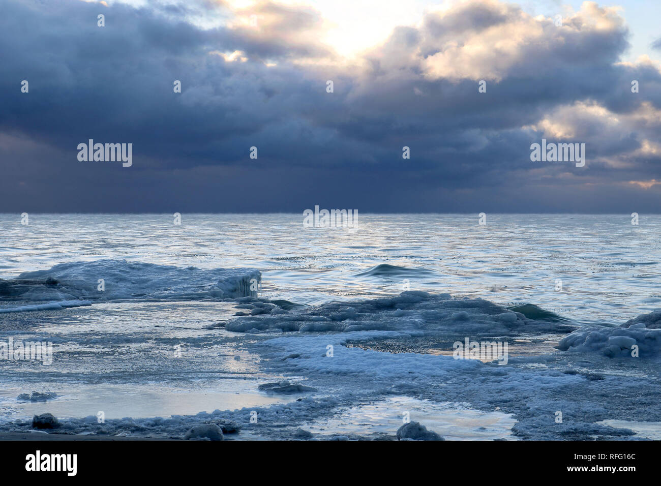 After the Ice Storm early morning Stock Photo - Alamy