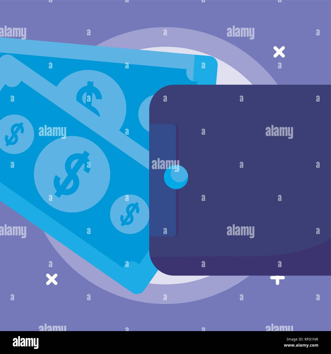 money bill over white background, vector illustration Stock Vector ...