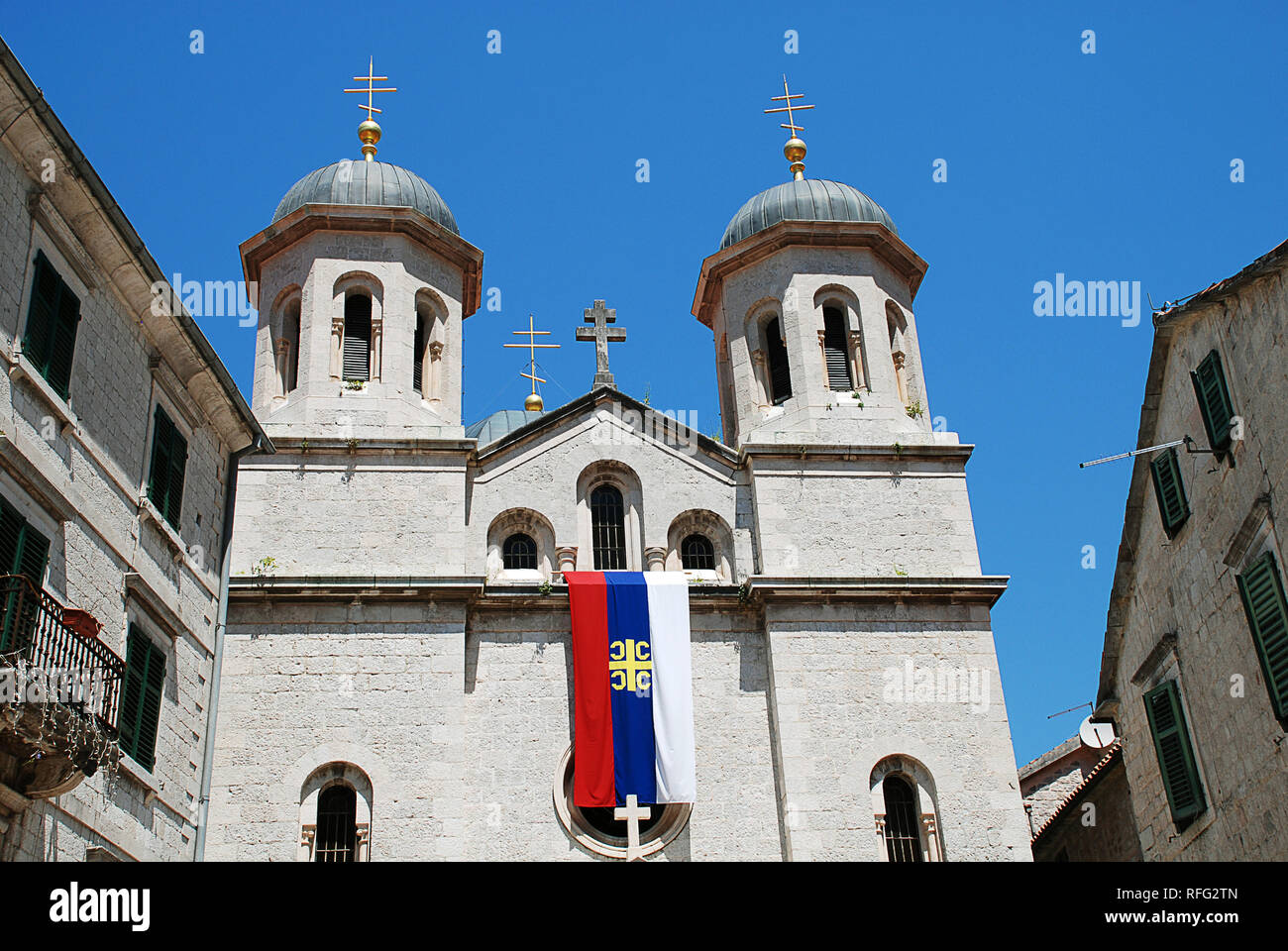 Kotor (Montenegro): Serbian Orthodox church of St. Nicholas Stock Photo ...