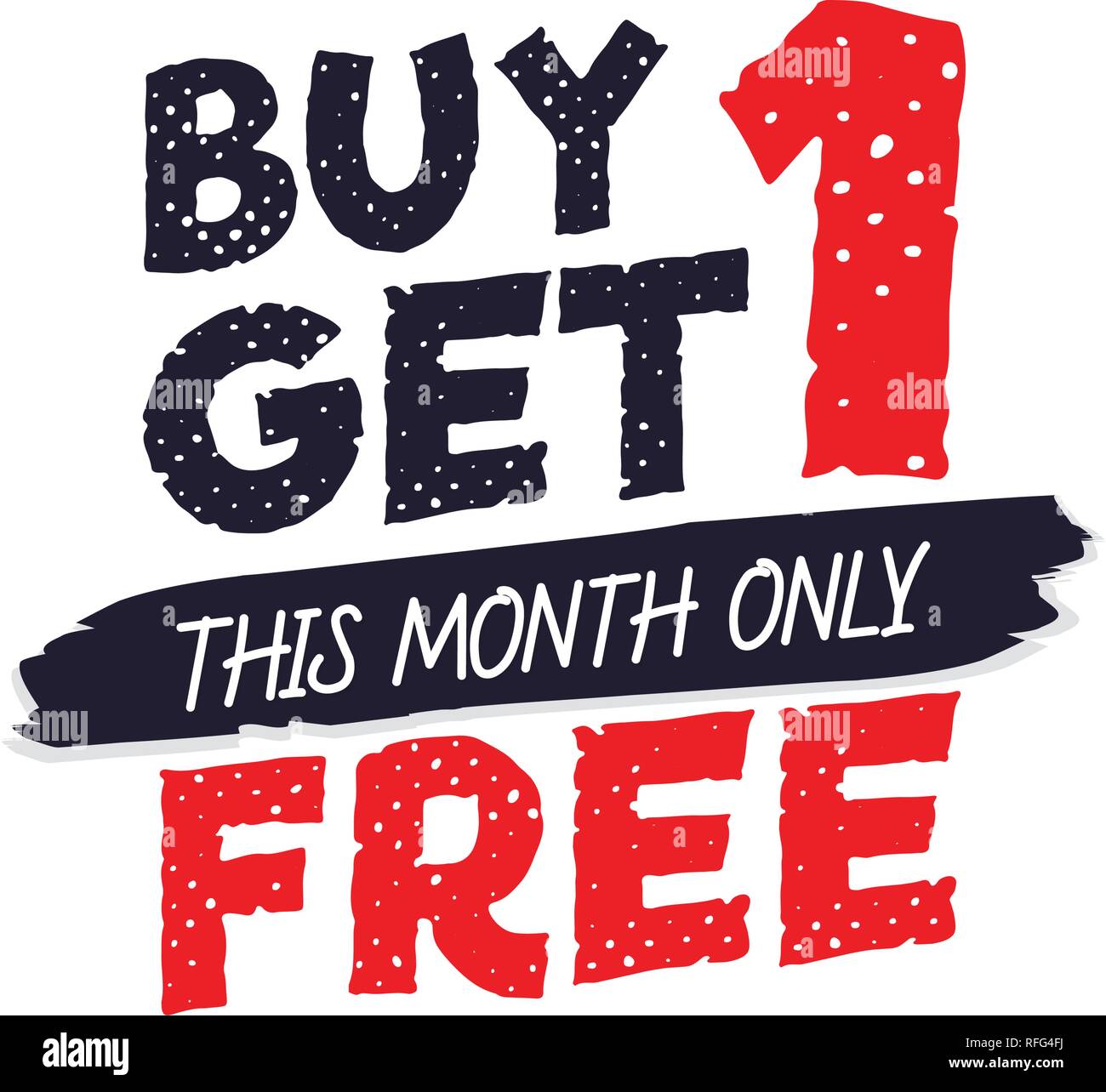 One month only Stock Vector Images - Alamy