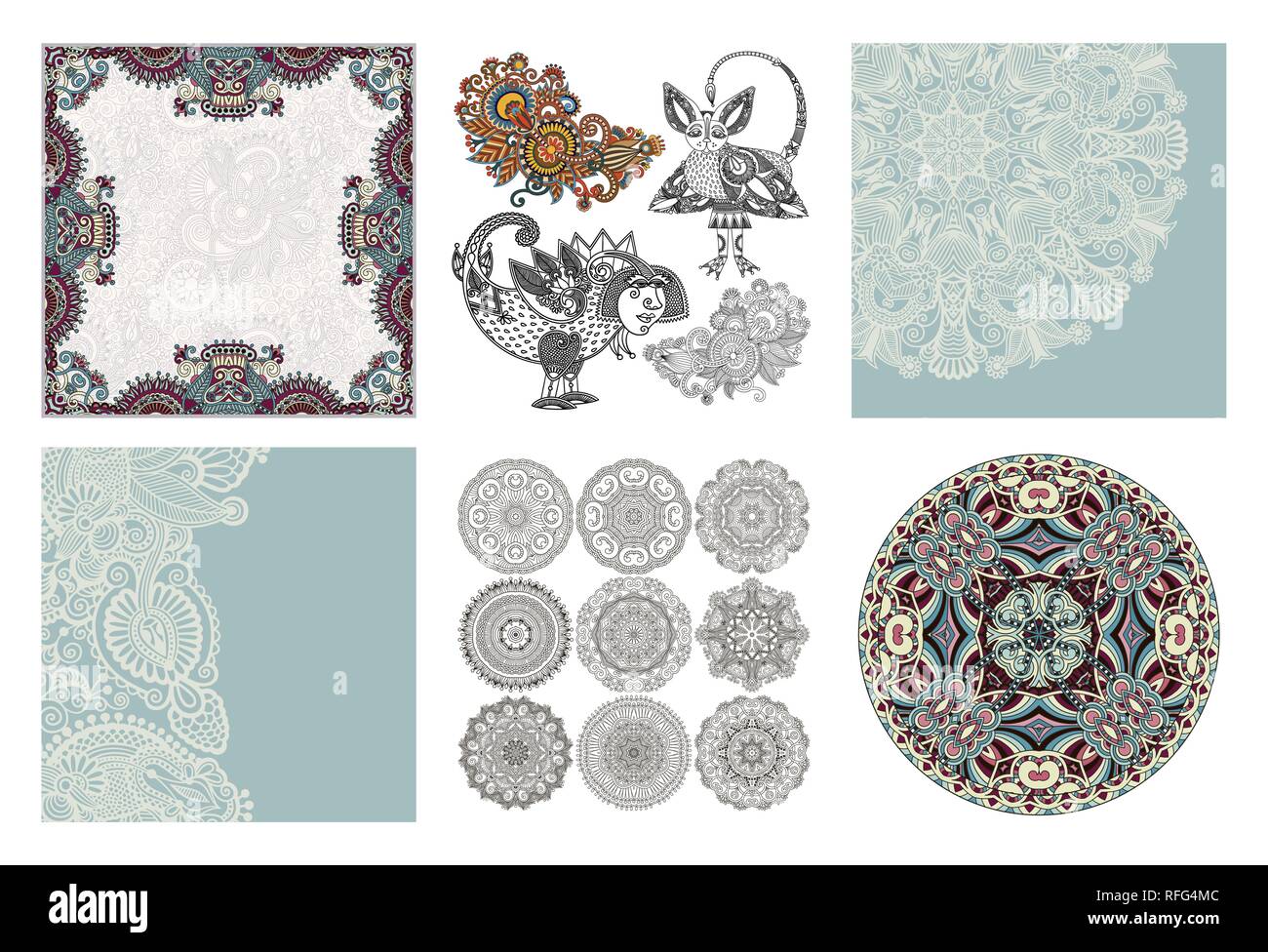 Ornamental drawing original hand hi-res stock photography and images ...