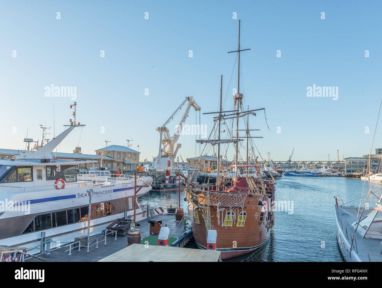 CAPE TOWN, SOUTH AFRICA, AUGUST 9, 2018: The Sea Princess Robben Island ...