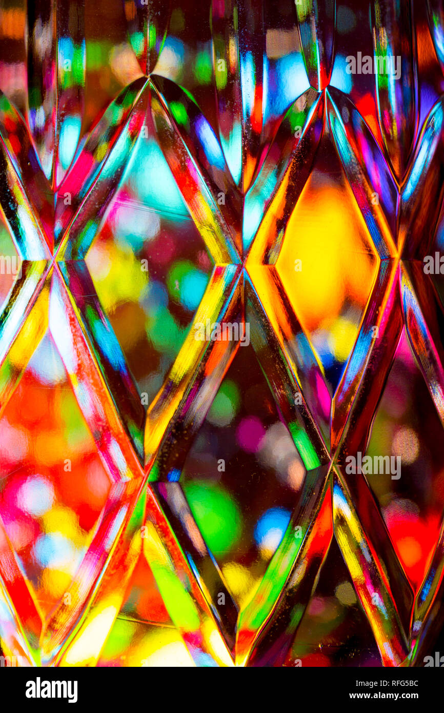 Abstract diamond textured background of a brightly colored imaged ...