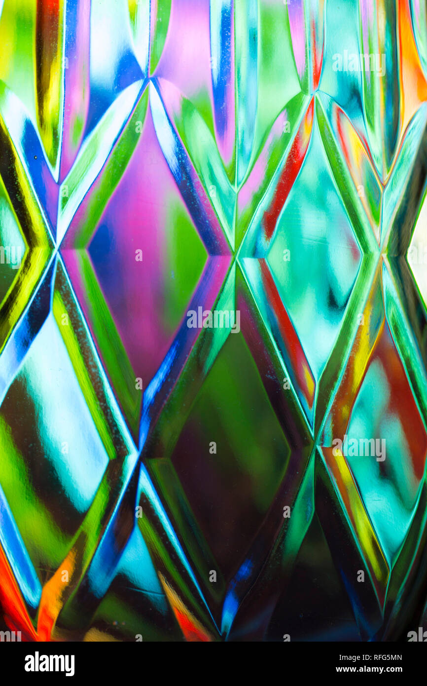 Abstract diamond textured background of a brightly colored imaged ...