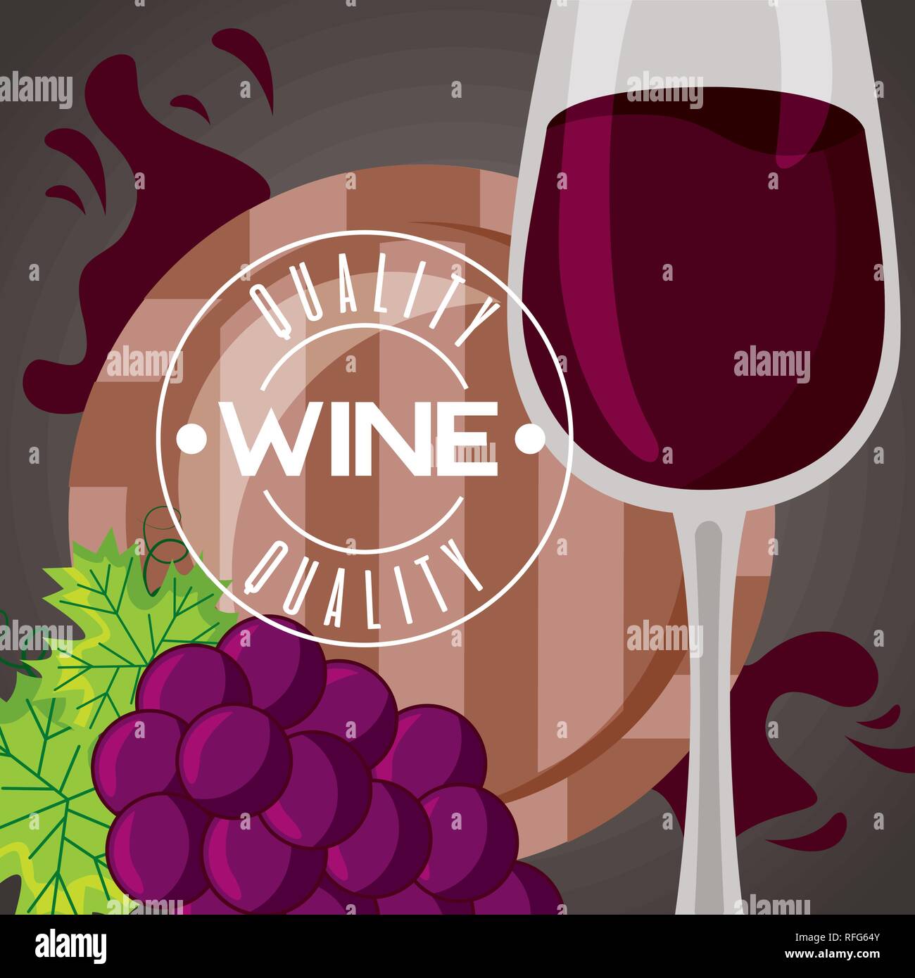 Wine bottle barrel old Stock Vector Images - Alamy