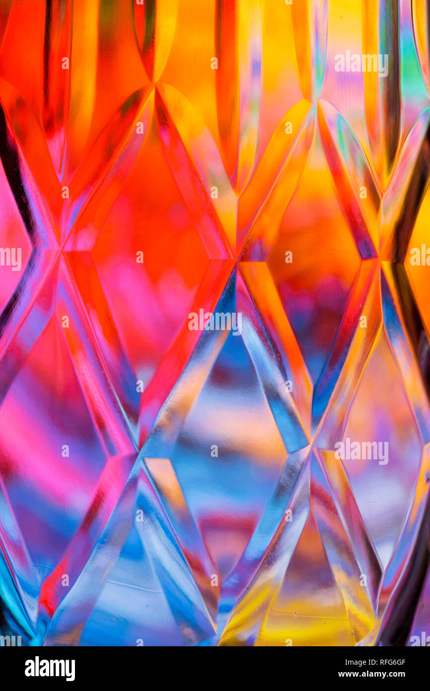 Abstract diamond textured background of a brightly colored imaged ...