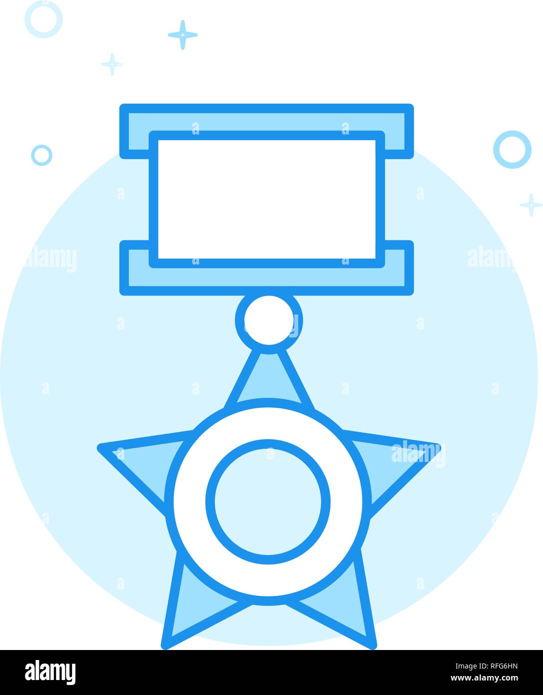 Military Order Flat Vector Icon. Medal Symbol, Pictogram, Sign. Light ...