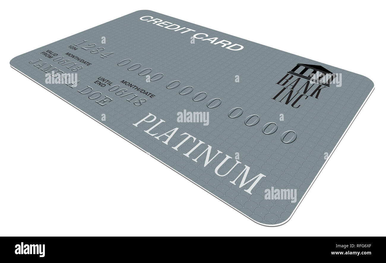 Credit card front bank Cut Out Stock Images & Pictures - Alamy