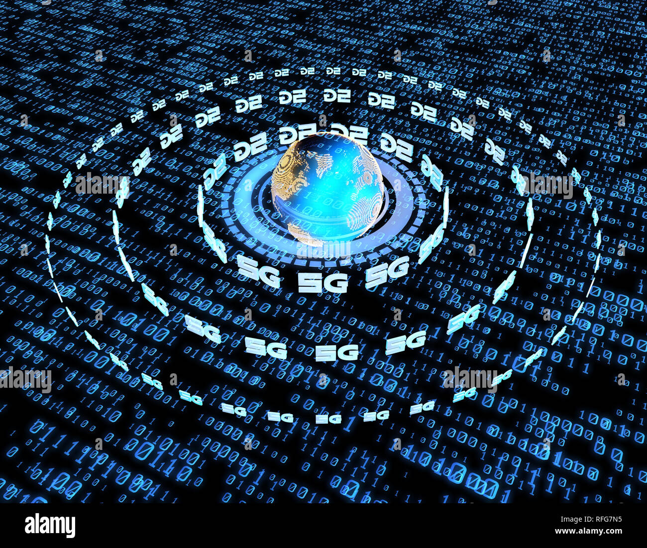 5G network technology, modern network communication,global network ...