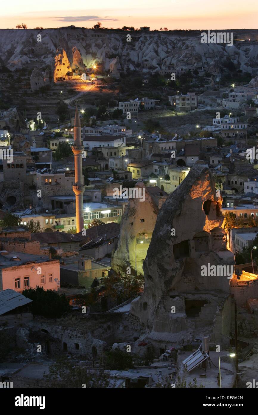 Fairy chimney rock formations, Goereme, Cappadocia, Turkey Stock Photo ...