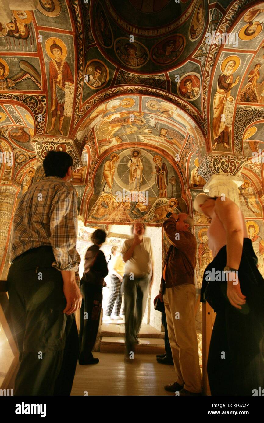 Cave church, Karanlik, Goereme, Cappadocia, Turkey Stock Photo - Alamy
