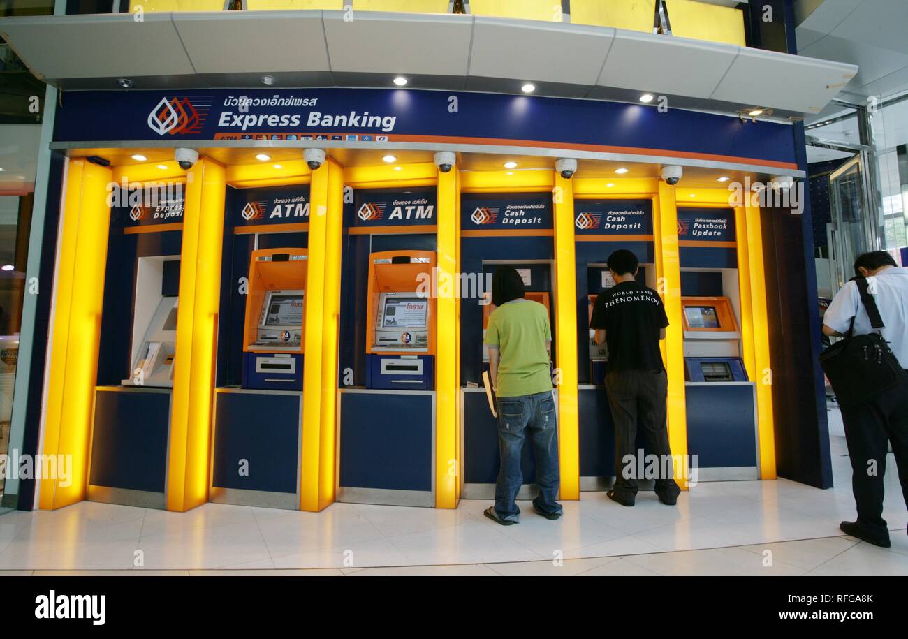 Automatic teller thailand hi-res stock photography and images - Alamy