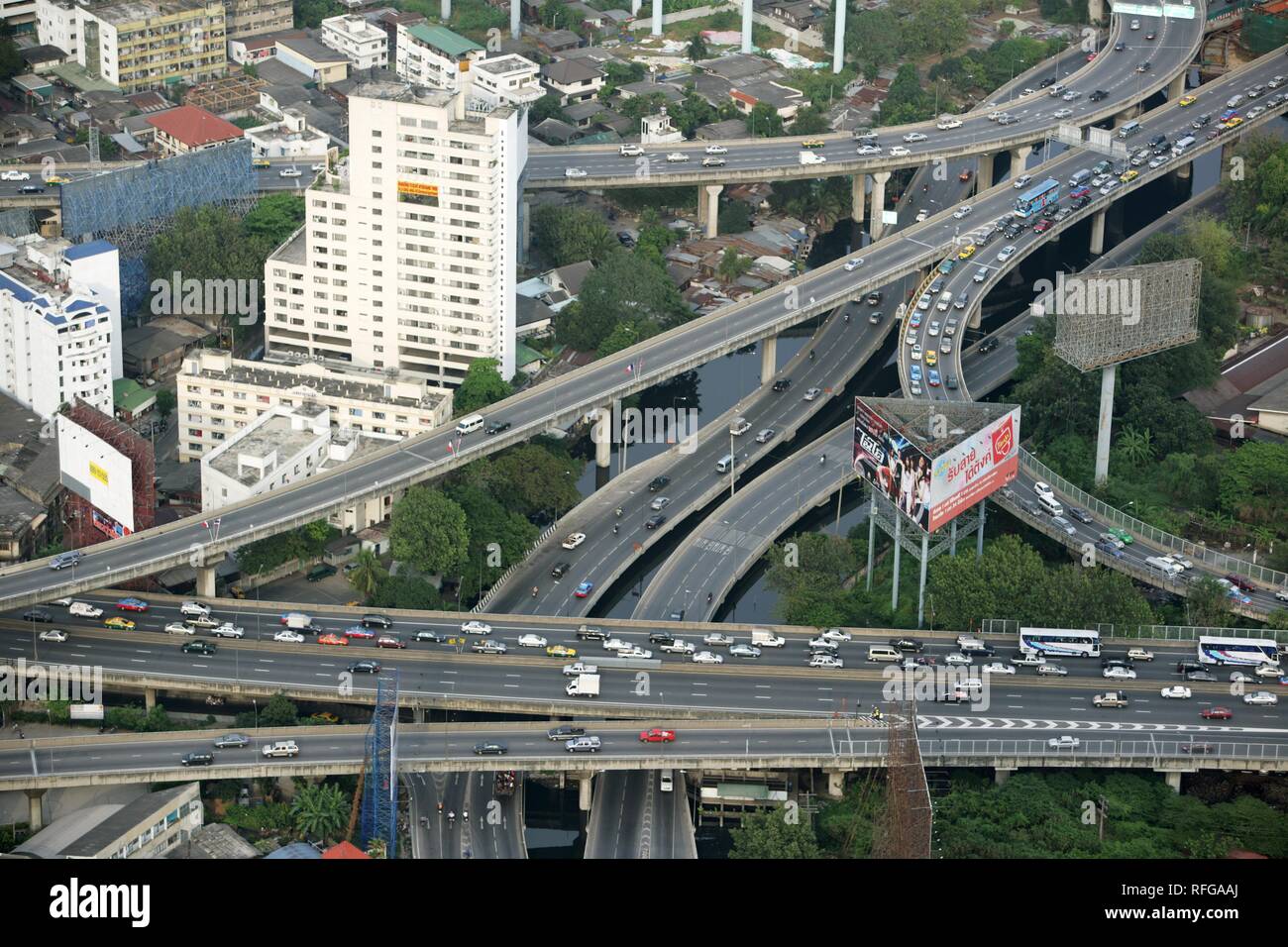 THA Thailand Bangkok City motorway Second Stage Expressway. | Stock ...