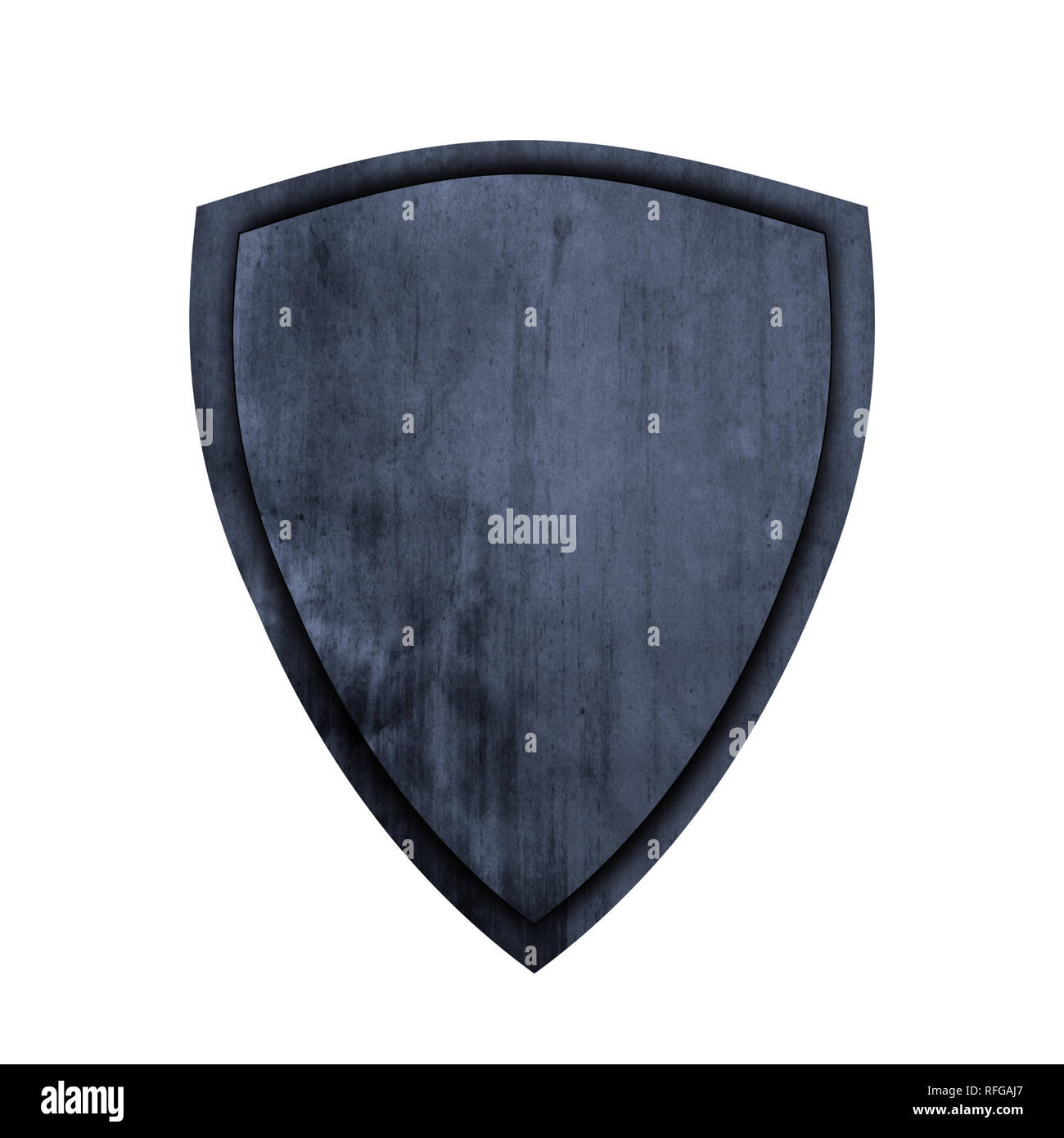 Ancient shield on isolated white background. Concept shield for game ...
