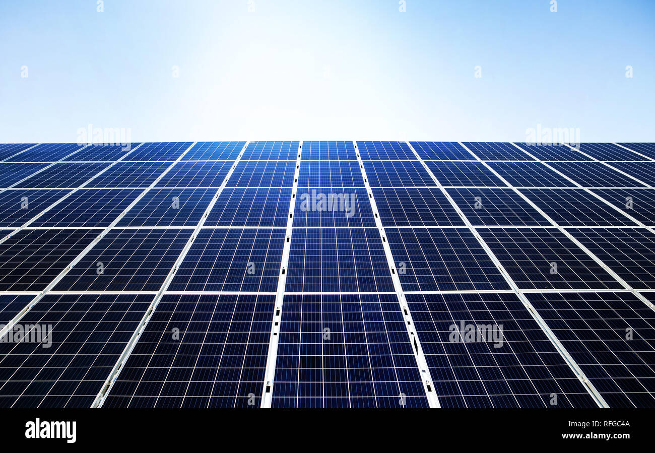 Renewable, alternative solar energy, sun-power plant Stock Photo - Alamy