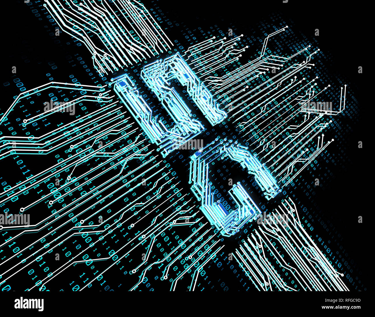 5G network technology, modern network communication,Circuit board Stock ...