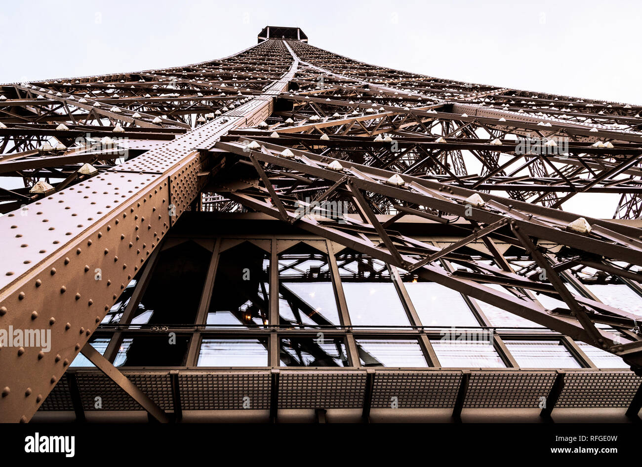 Detail Steel Structure Eiffel Tower High Resolution Stock Photography ...