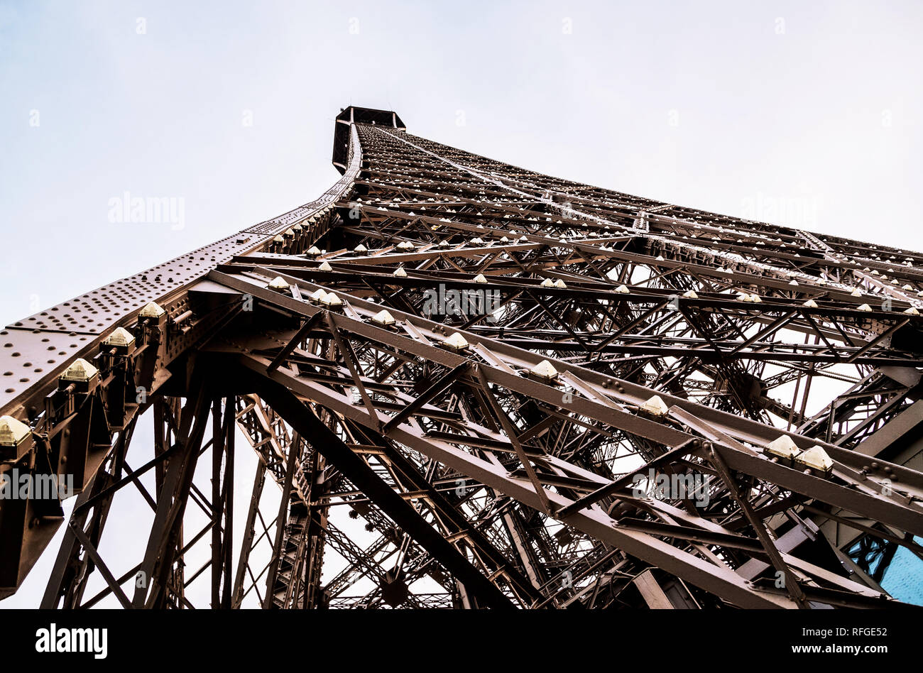 Detail Steel Structure Eiffel Tower High Resolution Stock Photography ...