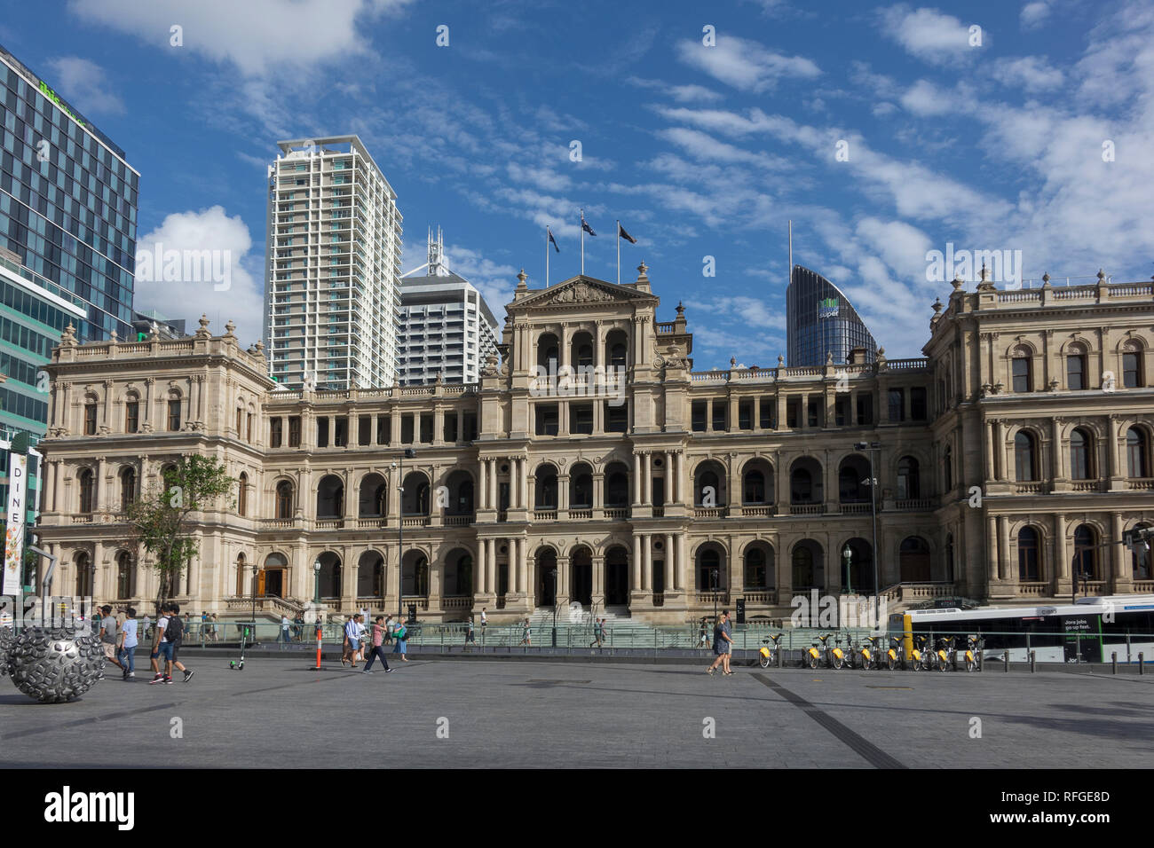 Australia, Queensland, Brisbane, Treasury building Stock Photo - Alamy