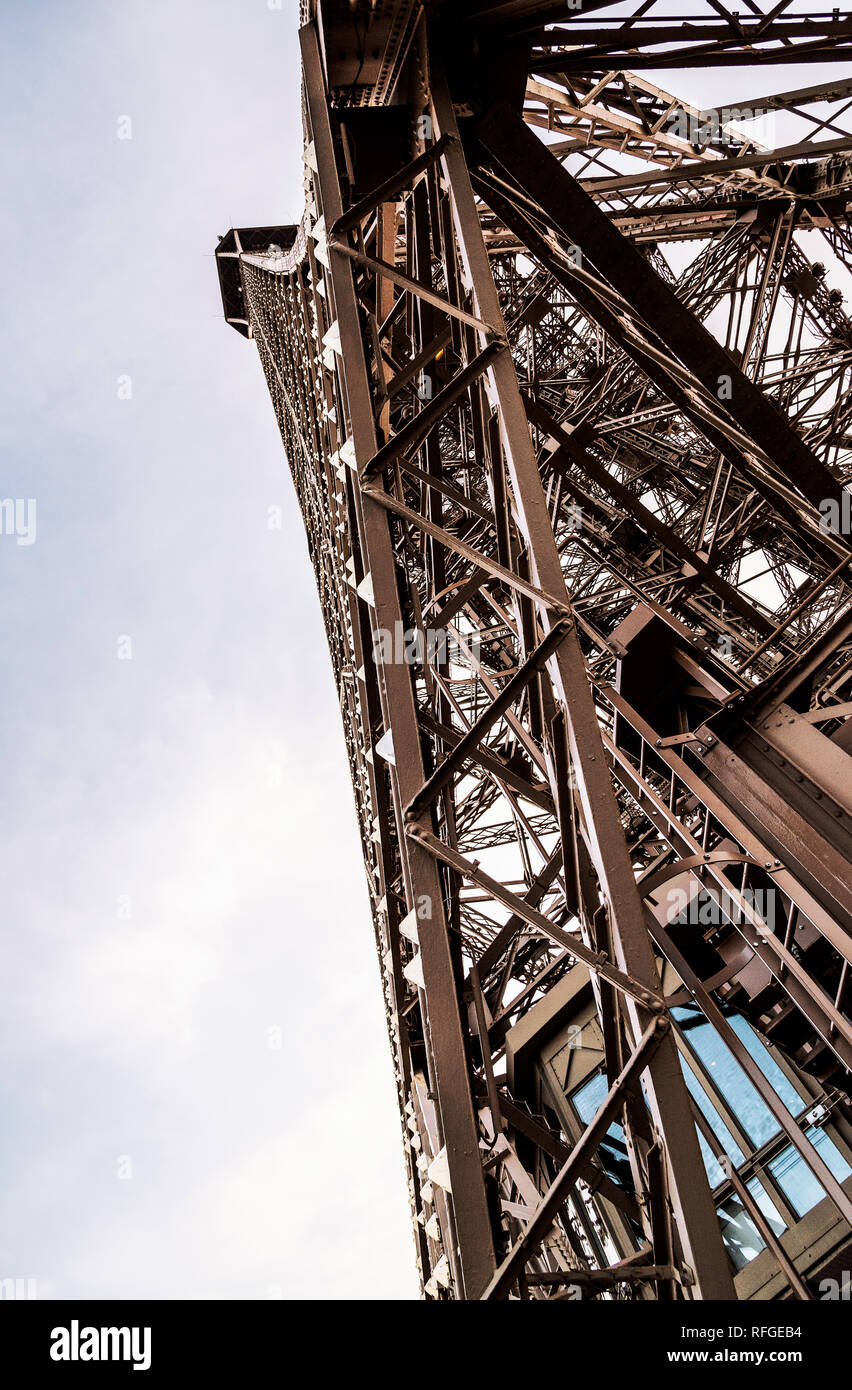 Detail Steel Structure Eiffel Tower High Resolution Stock Photography ...