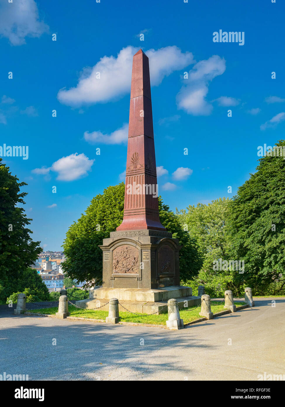 Boer War Memorial Plymouth Devon UK, erected in 1903 Stock Photo - Alamy