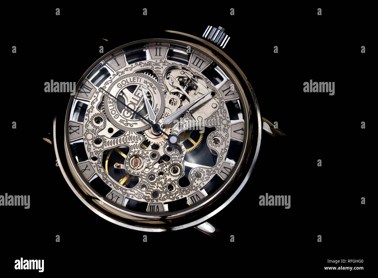 A Skeleton watch that gives you a glimpse into time Stock Photo - Alamy