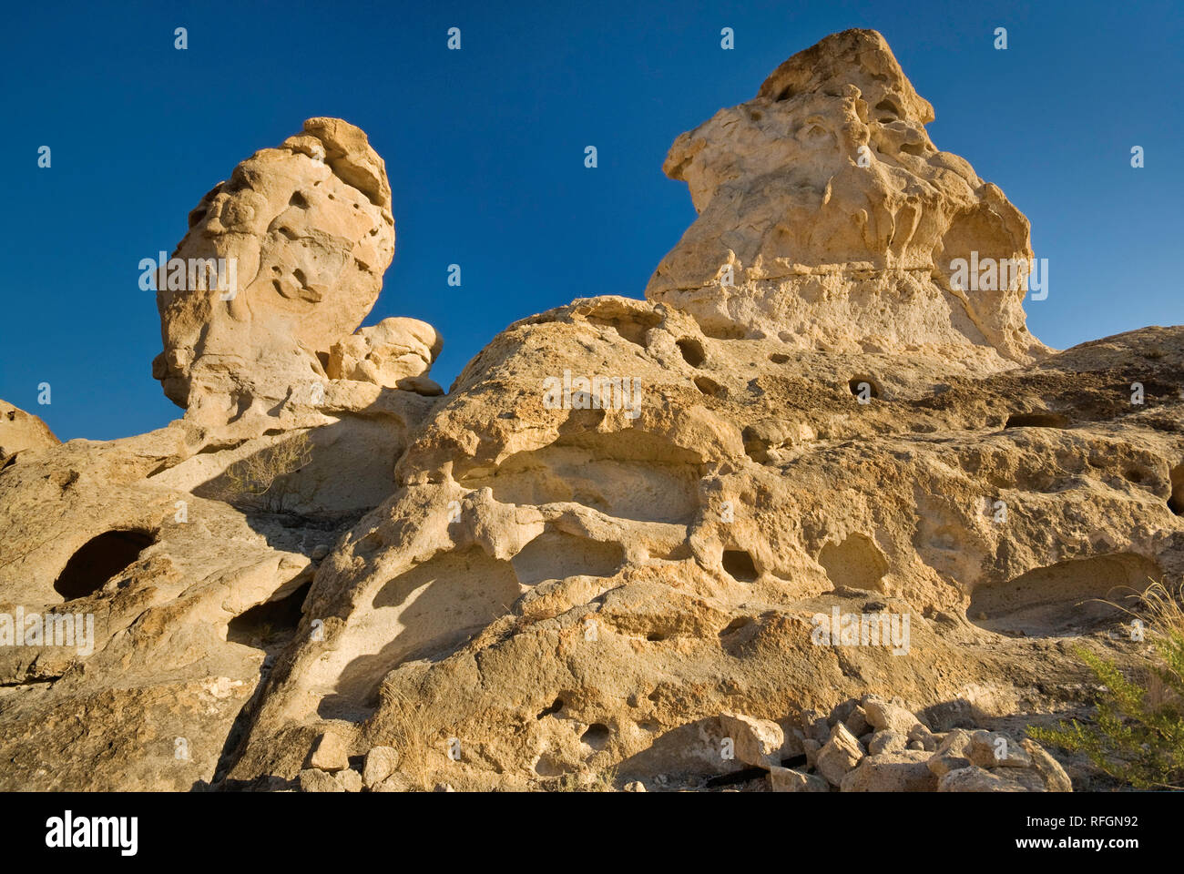 Eroded rocks at Three Dike Hill area in Bofecillos Mountains ...