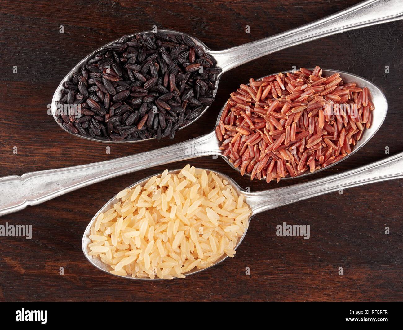 Black rice and red rice hi-res stock photography and images - Alamy