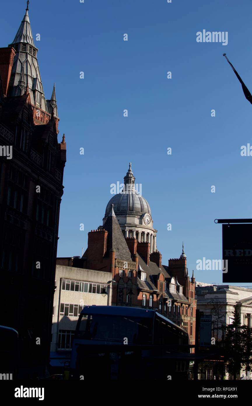 Nottingham Urban landscapes and structures Stock Photo - Alamy