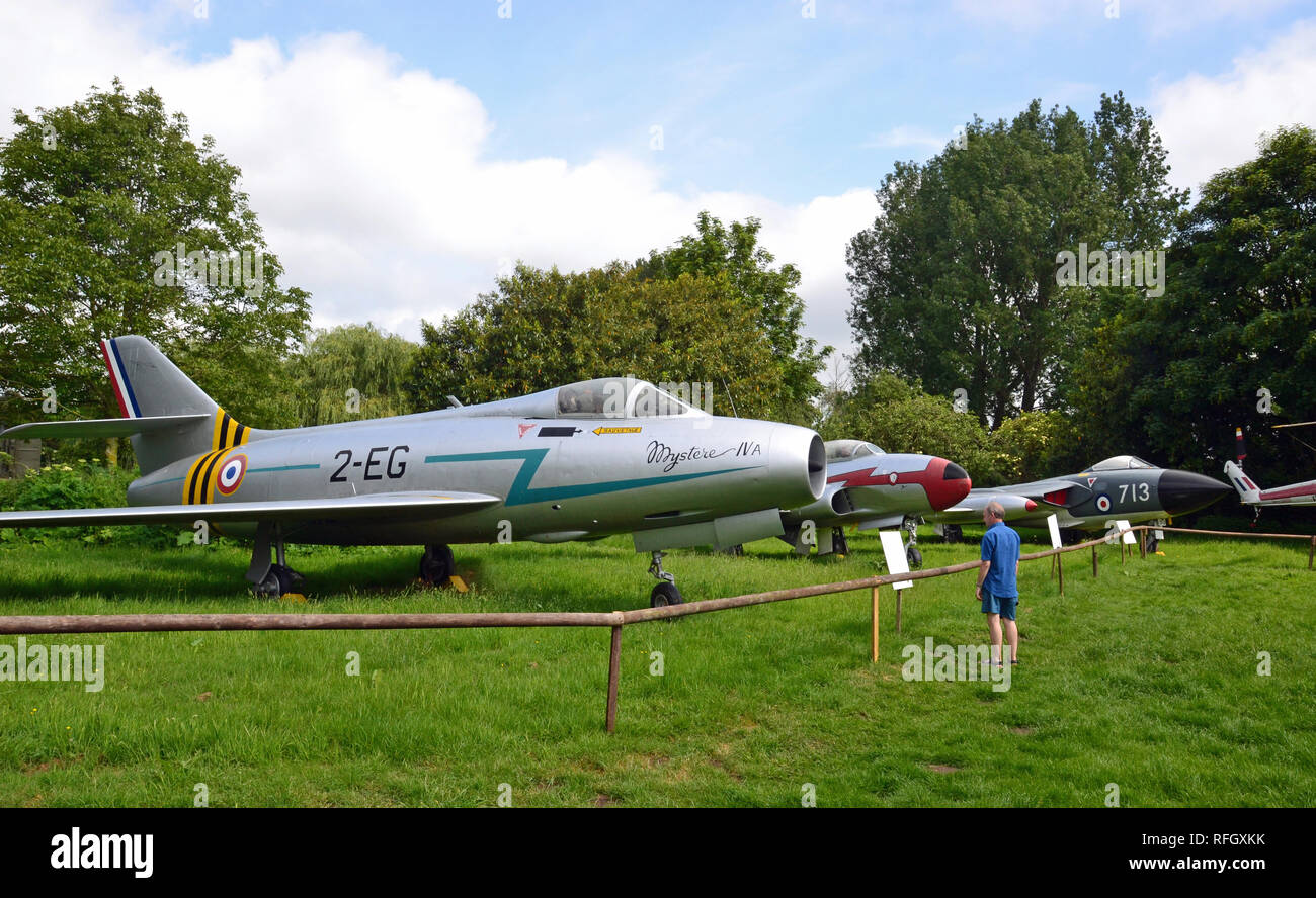 A Mystere IVA, French Bomber Aircraft at the Norfolk and Suffolk ...