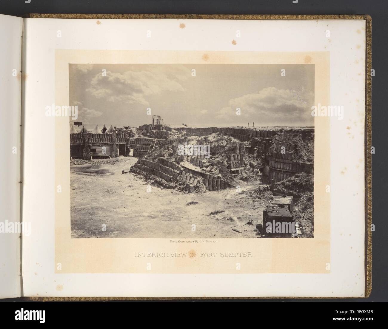 Interior View of Fort Sumpter. Artist: George N. Barnard (American ...