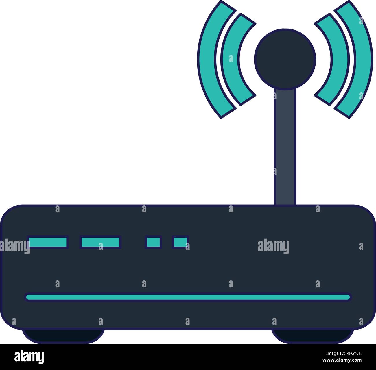 Wifi router symbol isolated Stock Vector Image & Art - Alamy