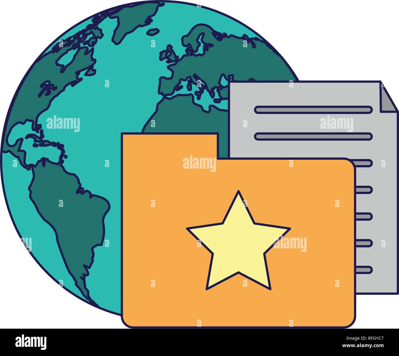 World portfolio Stock Vector Images - Alamy