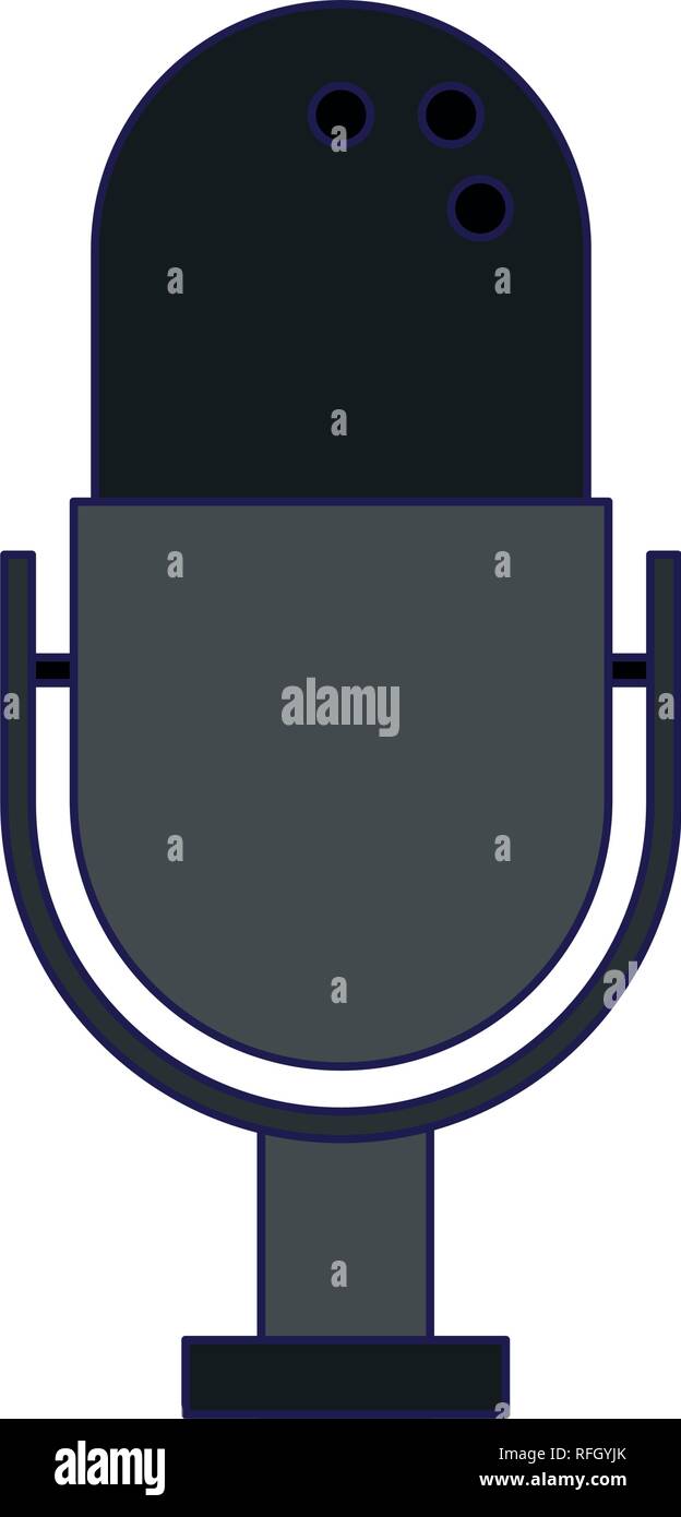 vintage microphone symbol Stock Vector Image & Art - Alamy