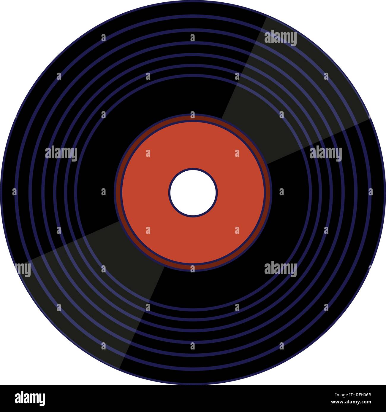 Vinyl music vintage symbol Stock Vector Image & Art - Alamy