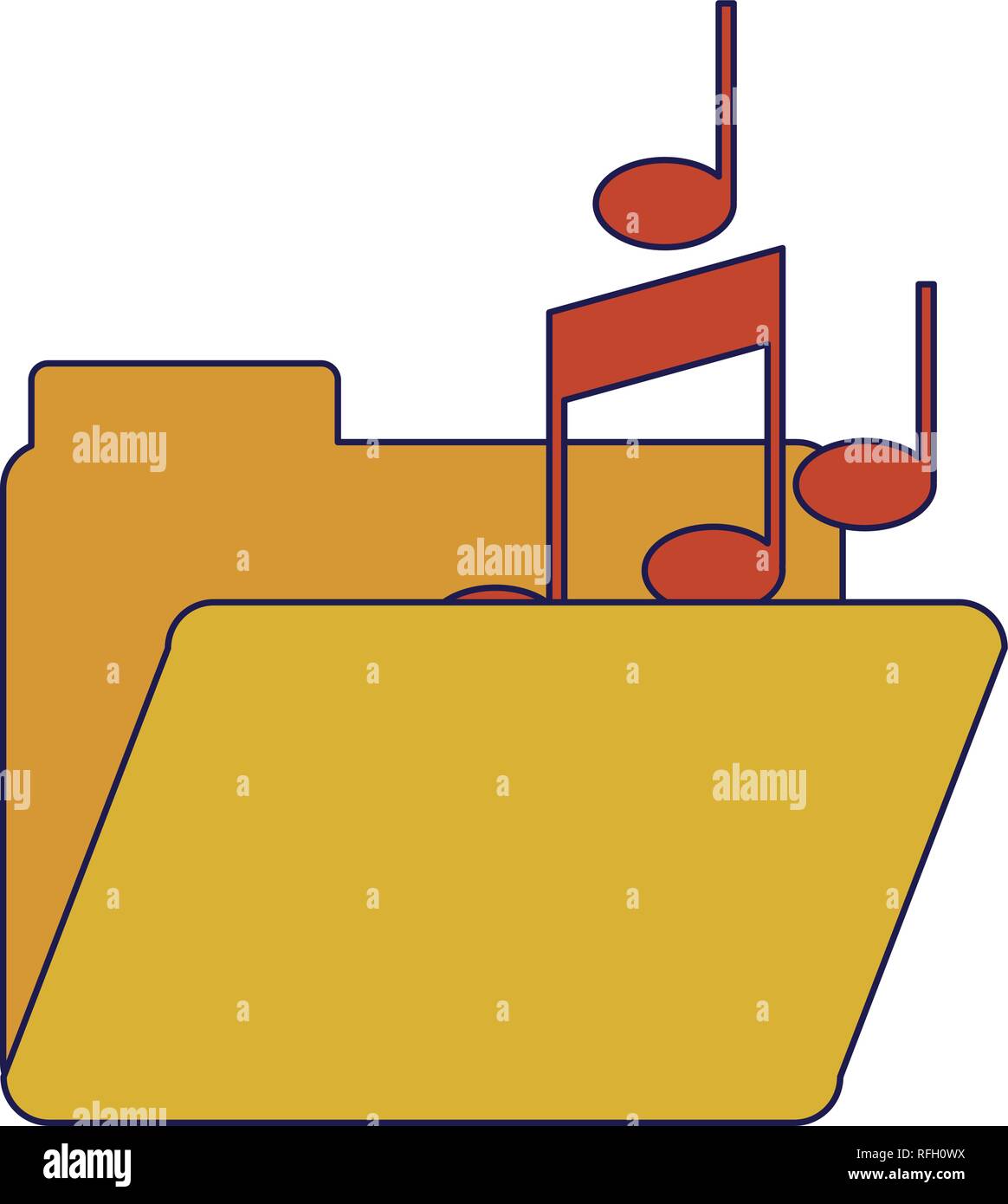 Folder notes Stock Vector Images - Alamy