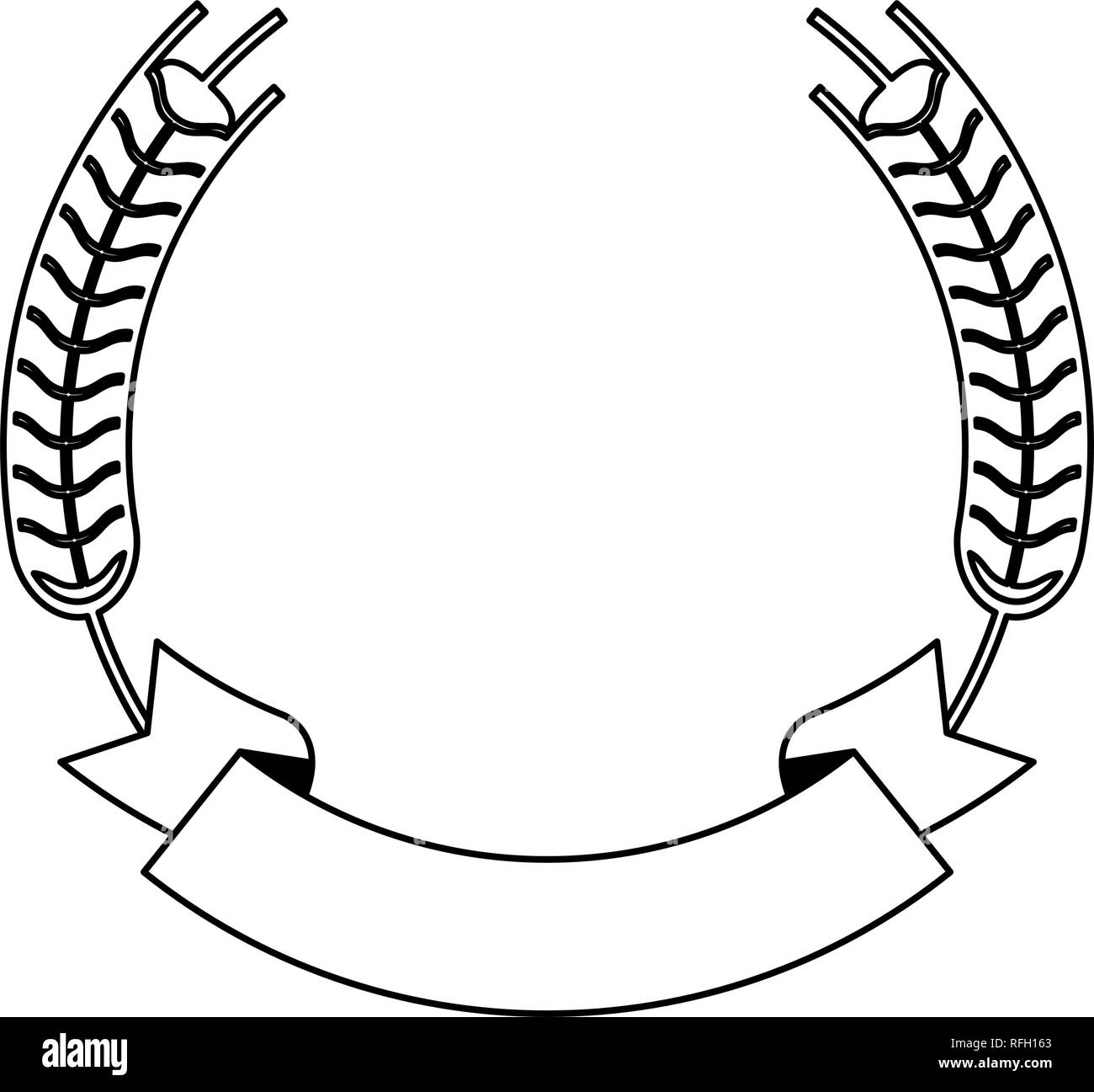 Wheat food symbol in black and white Stock Vector Image & Art - Alamy