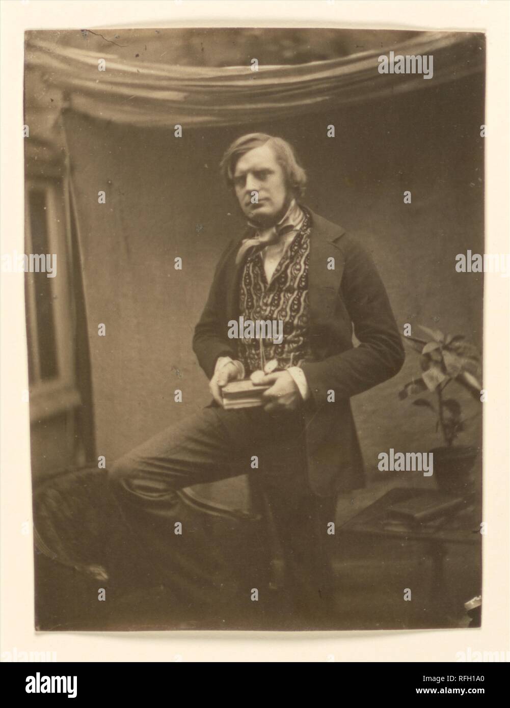 [Self-Portrait]. Artist: Roger Fenton (British, 1819-1869). Dimensions ...