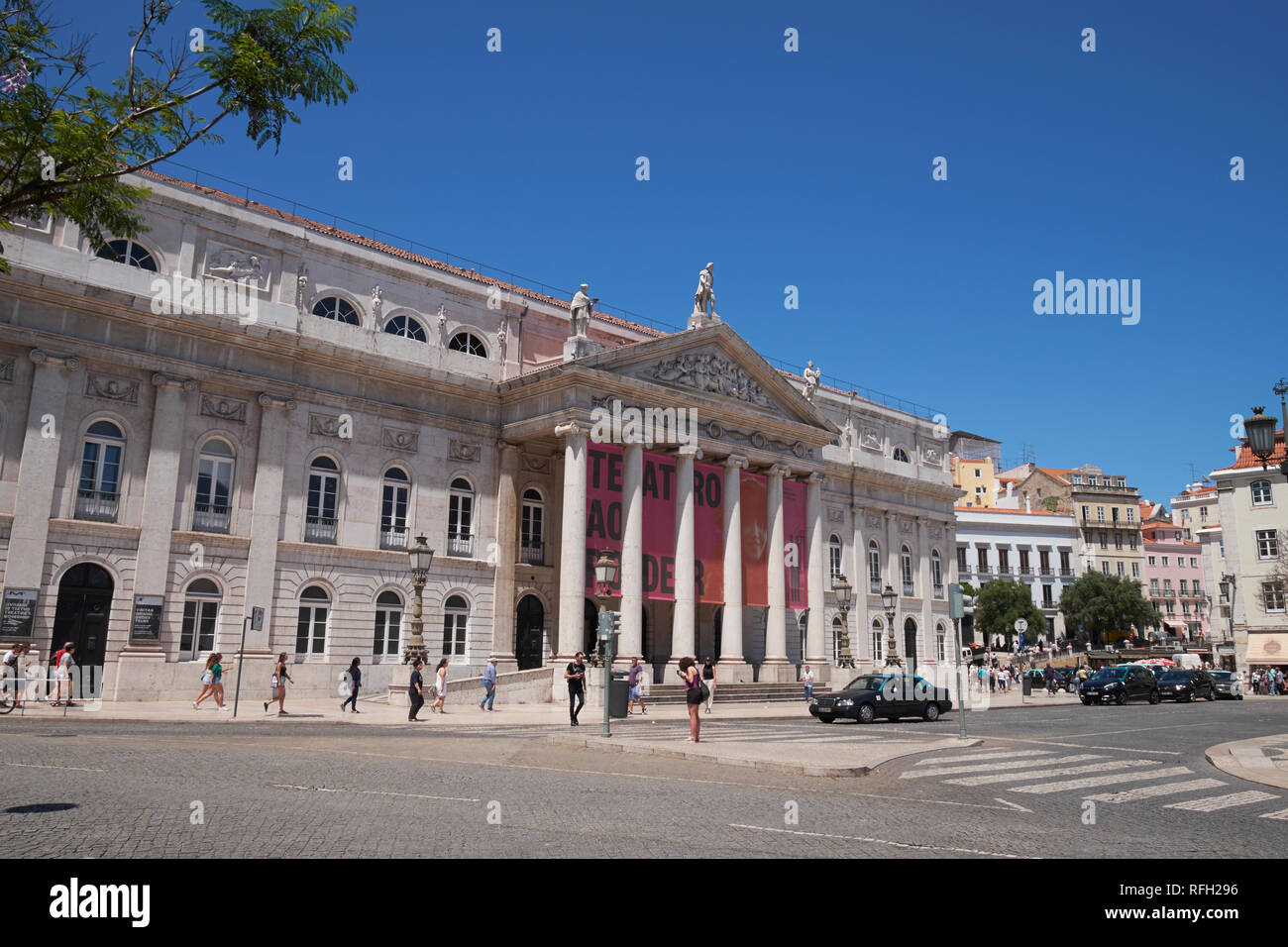 National theater dona maria ii hi-res stock photography and images - Alamy