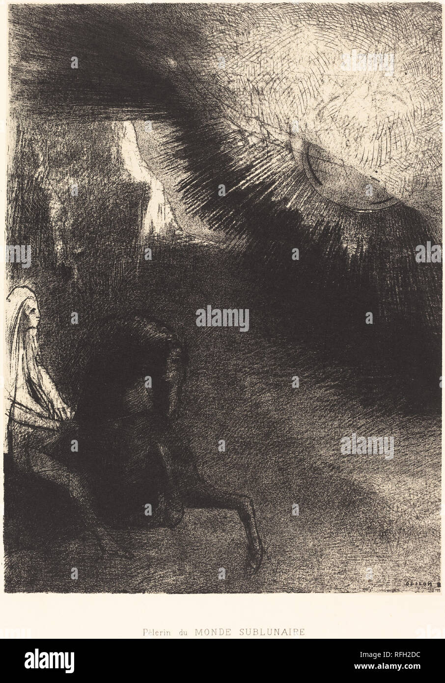 Pélerin du monde sublunaire (Pilgrim of the sublunary world). Dated ...