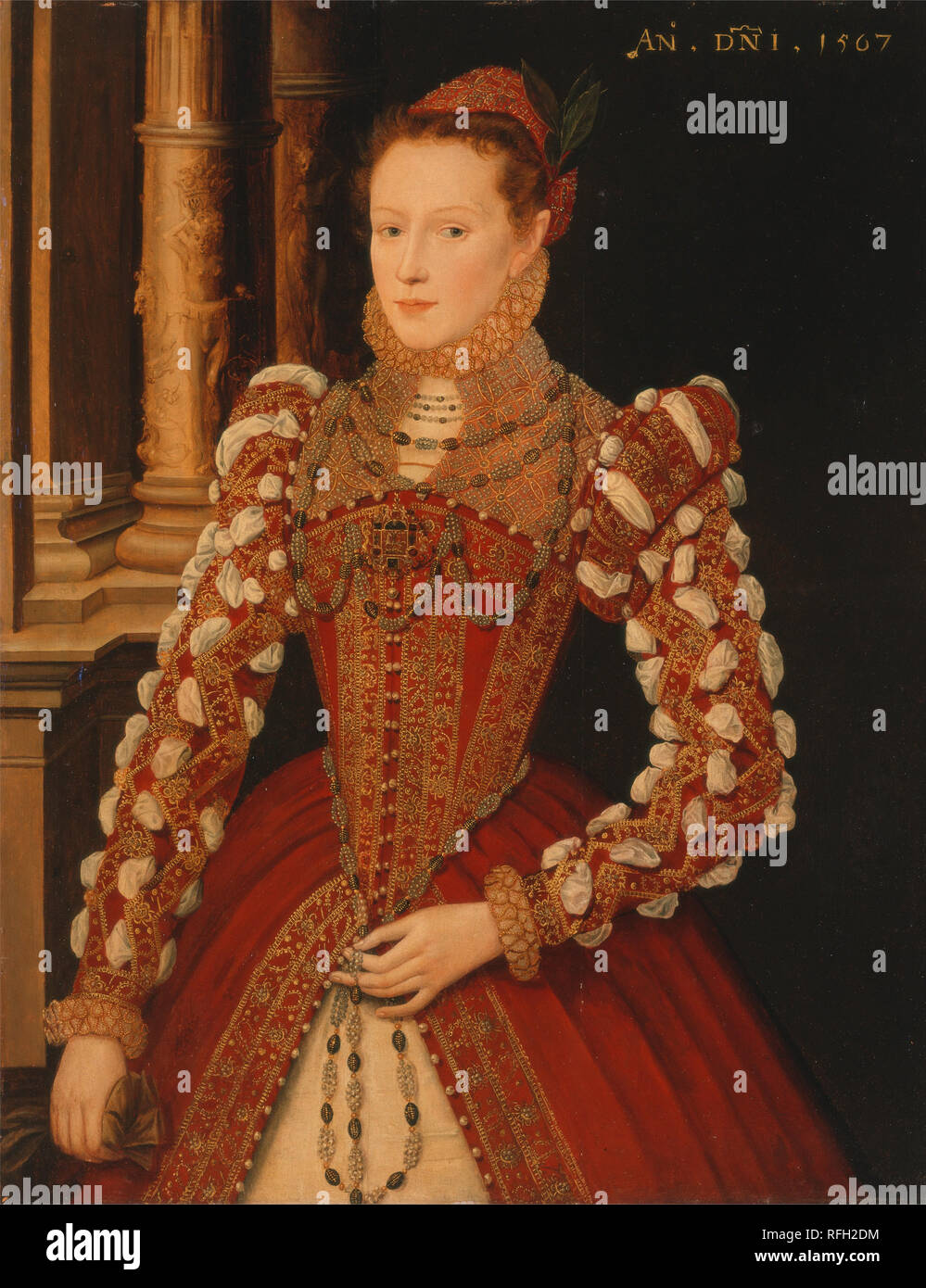 Elizabethan costume painting hi-res stock photography and images - Alamy