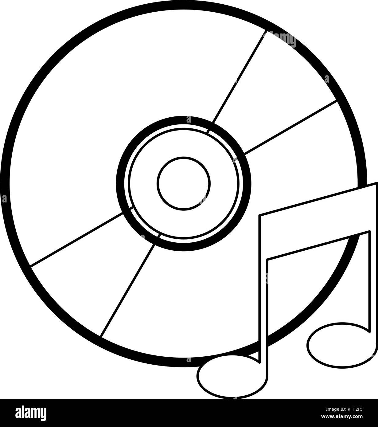 Blue computer music note symbol Stock Vector Images - Alamy