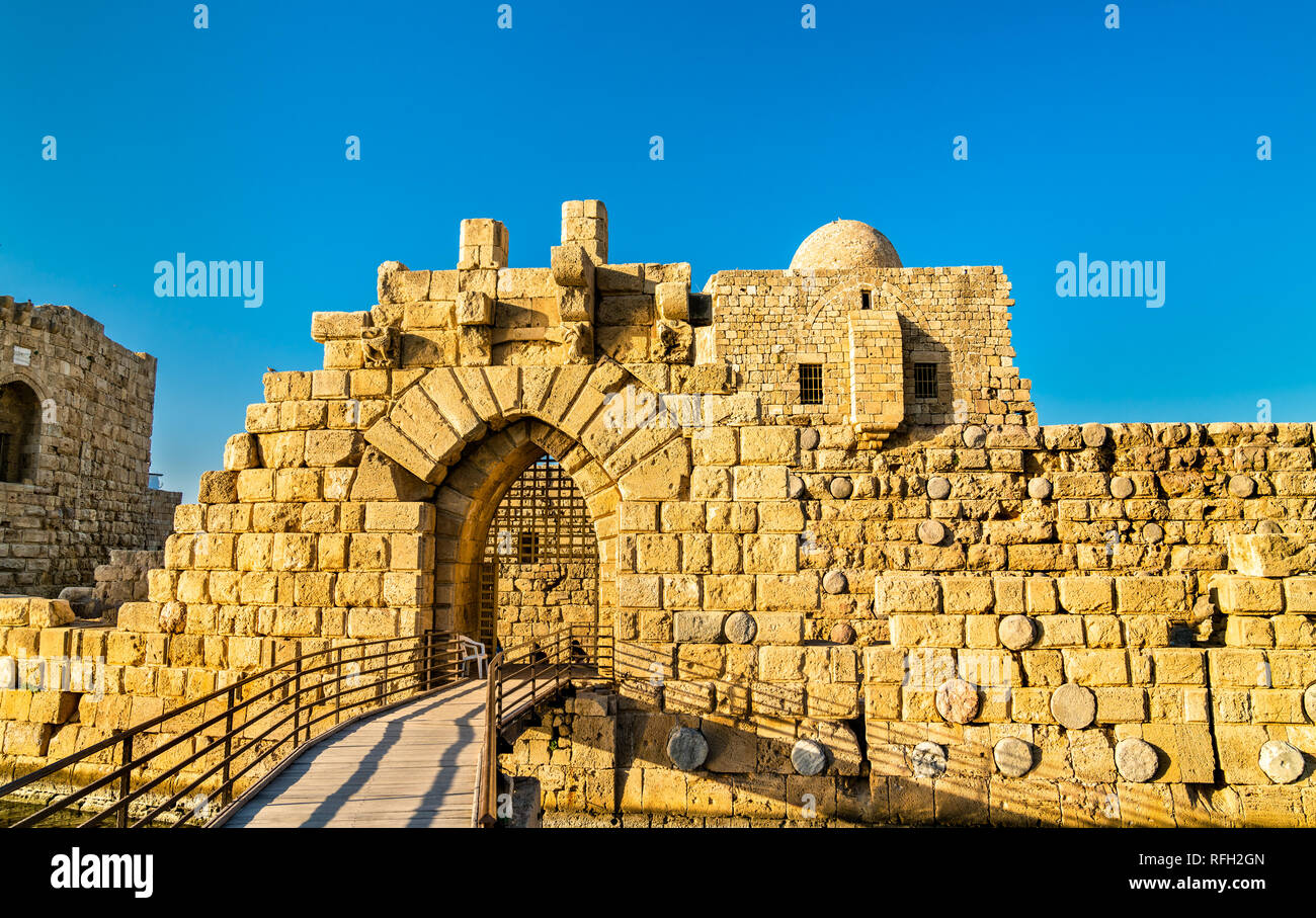 Sidon Sea Castle in Lebanon Stock Photo - Alamy