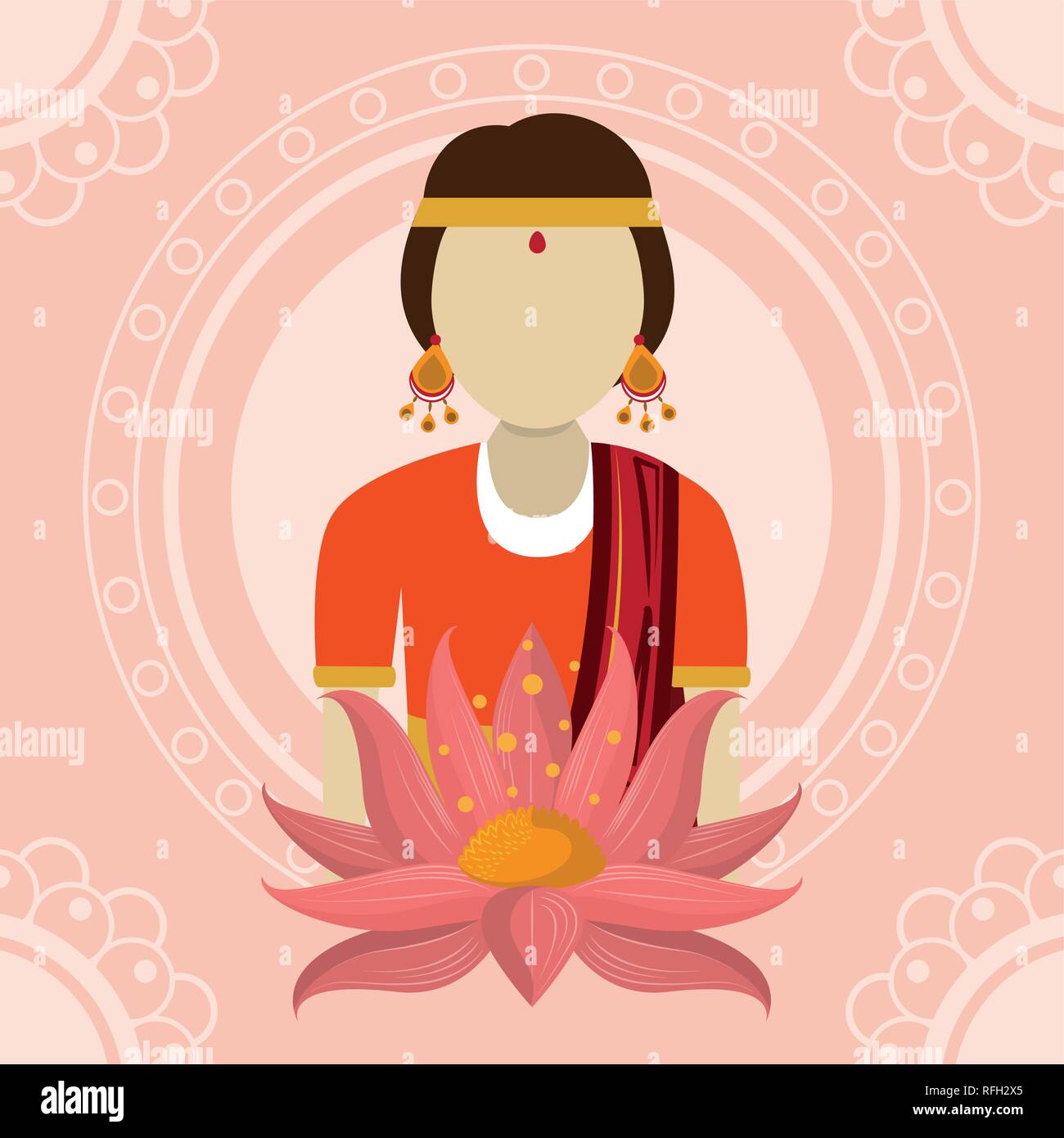 National flower india Stock Vector Images - Alamy