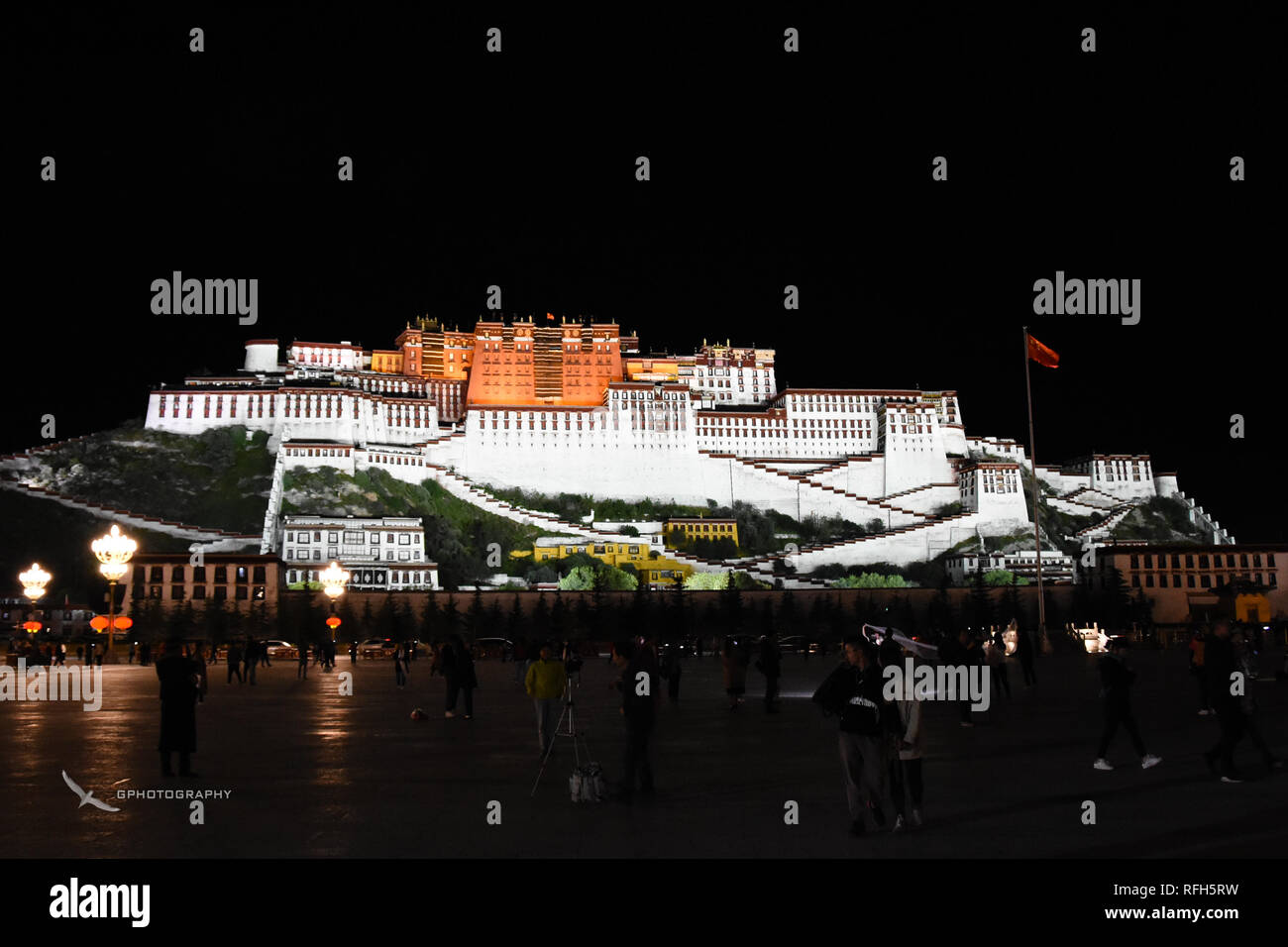 January 25, 2019 - Lhasa, Lhasa, China - Lhasa,CHINA-Scenery of Potala ...